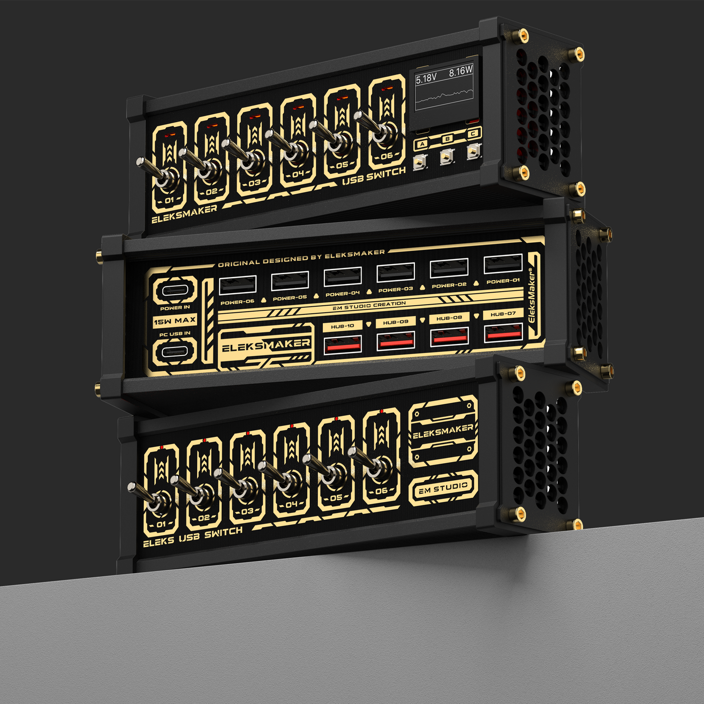 MK5 Modular USB Hub | Block Switch Hub | EleksMaker Official