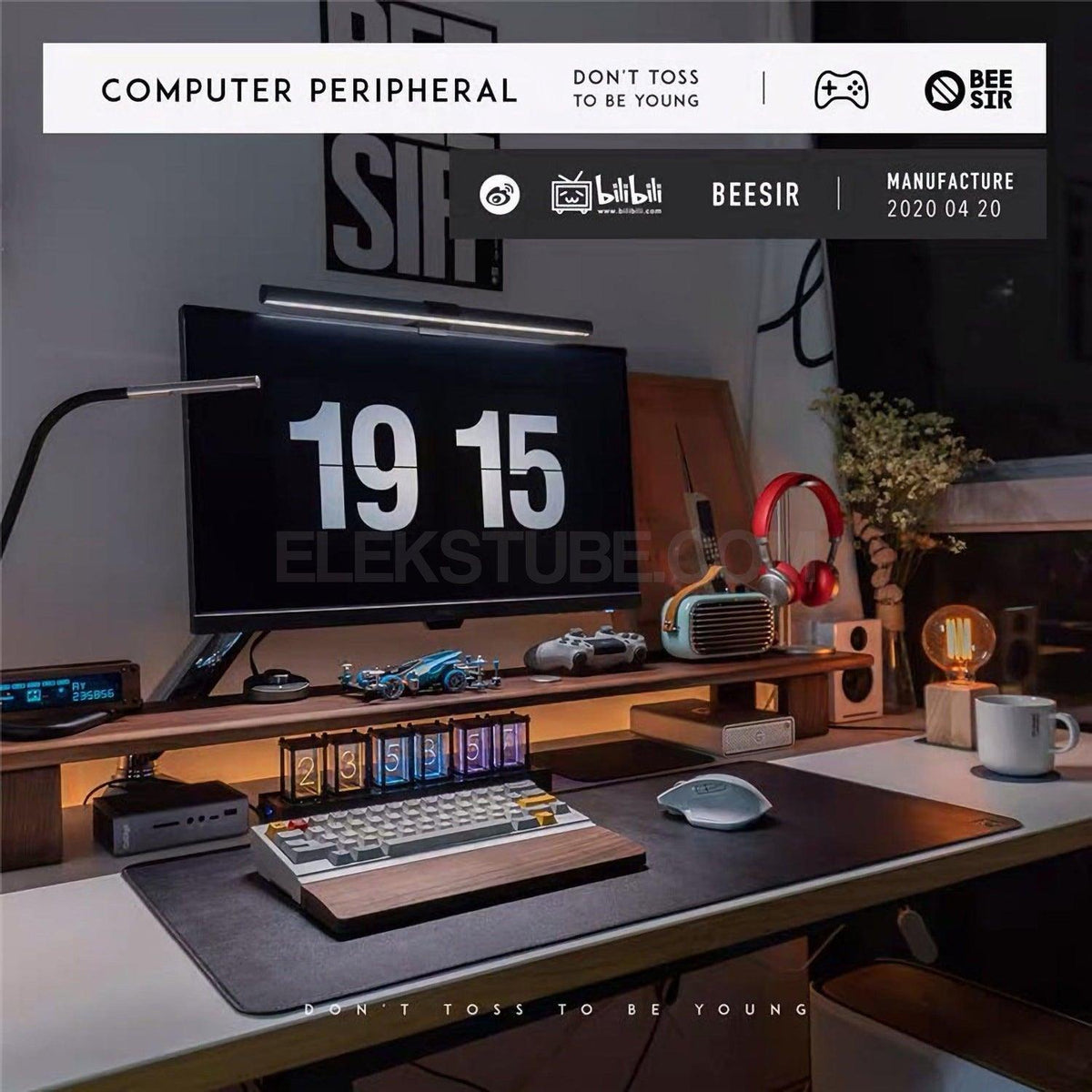 EleksTube R2 6-Bit Electronic LED Luminous Retro Glows Analog Nixie Tu